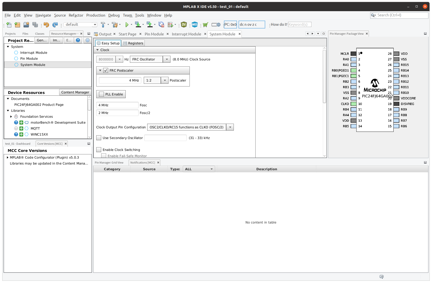mplab-code-configurator-gpio